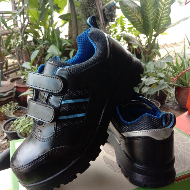 Safety shoes รองเท้าเซฟตี้หัวเหล็ก แบบแปะตีนตุ๊กแก PANGOLIN | Shopee ...