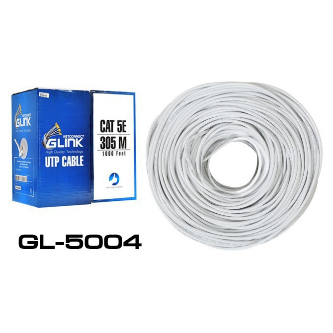 สายแลน GLINK CAT5E UTP Cable GL-5004 ยาว 305 เมตร | Shopee Thailand