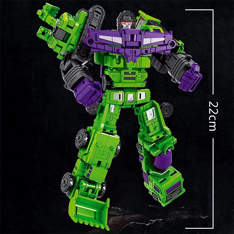 โมเดลหุ่นยนต์พลาสติก Devastator 6 in 1 ของเล่นเสริมการเรียนรู้ สําหรับ ...