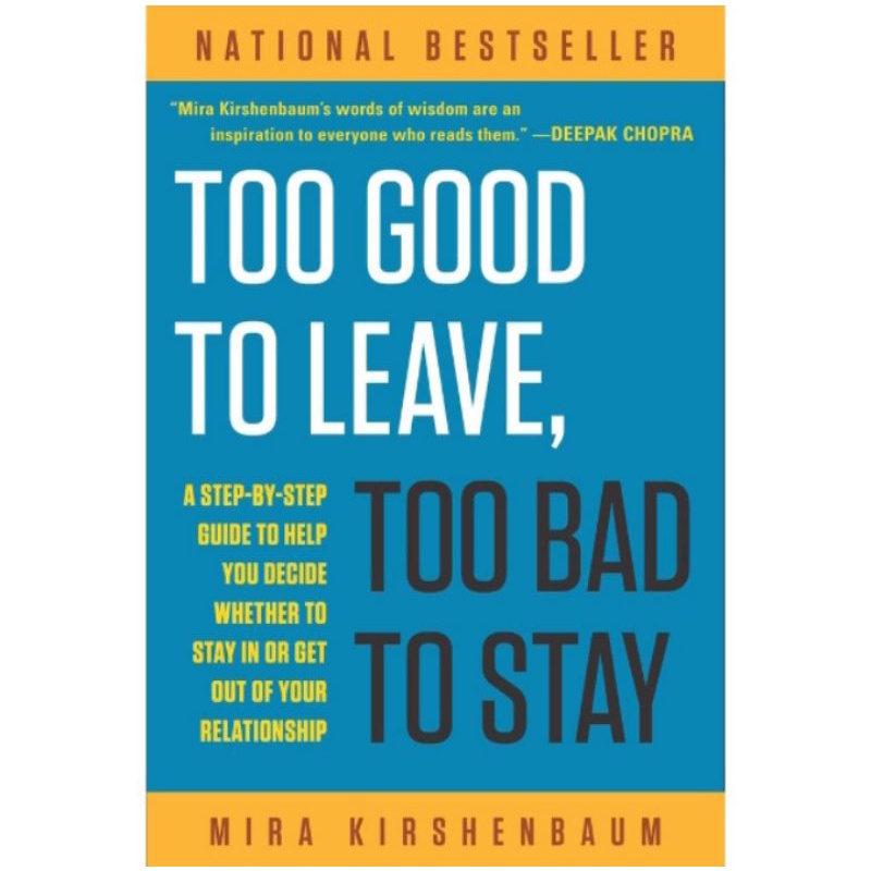หนังสือ Too Good To Leave Too Bad To Stay Book | Shopee Thailand
