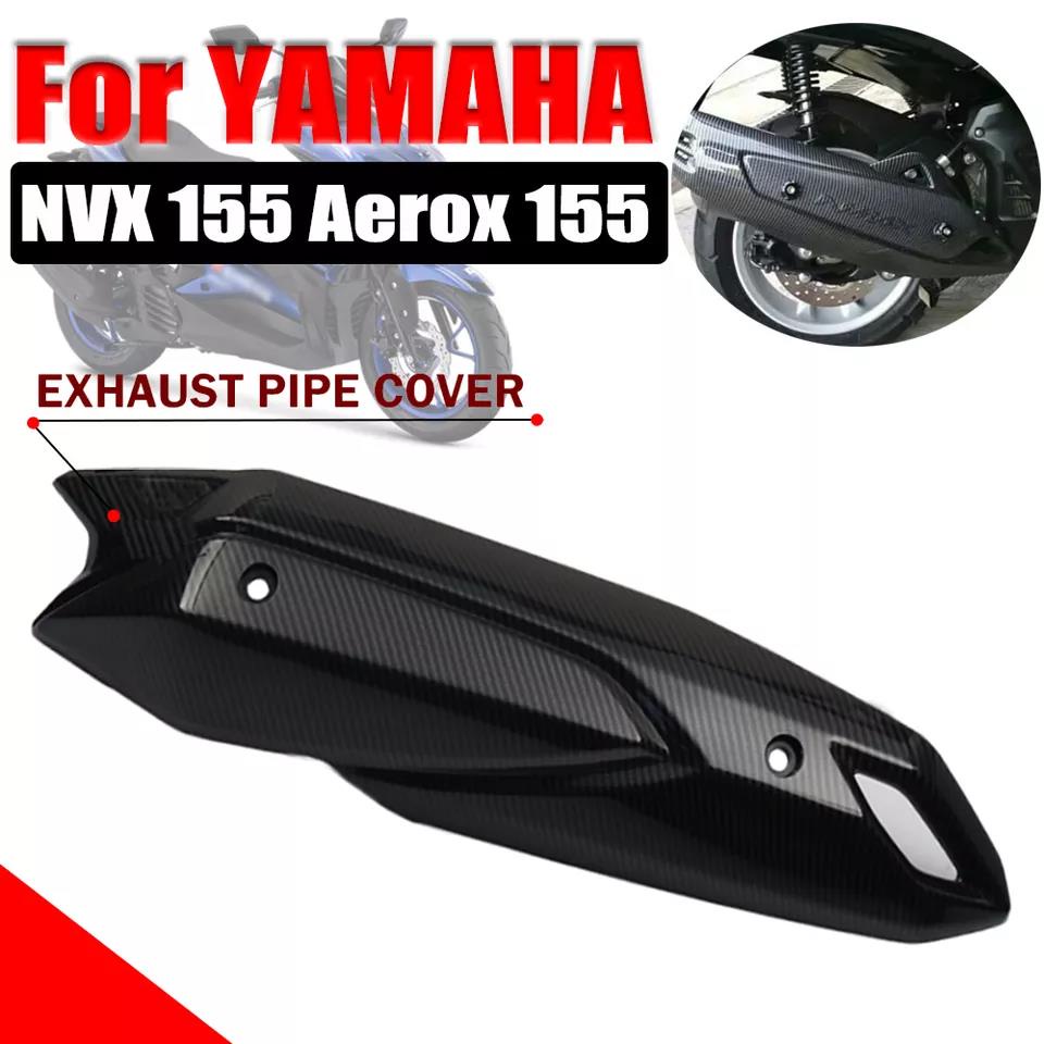 Motorcycle exhaust pipe cover Carbon Pattern anti-scald cap Heat shield ...