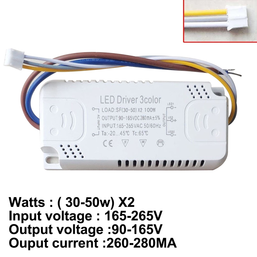 【Good】1PCx LED Driver 3-Color Adapter LED Lighting Non-Isolating ...