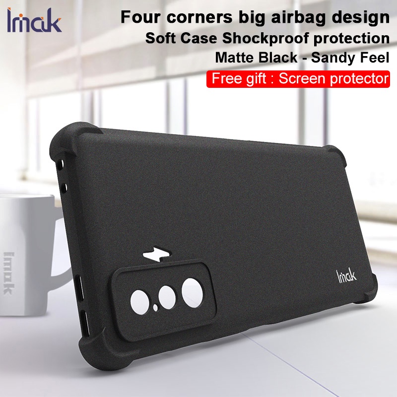 Original Imak Redmi K50 Gaming 5G เคสกันกระแทก TPU นิ่ม เคสเคลือบด้าน สีดํา ซิลิโคน ฝาหลัง ฟิล์ม ...