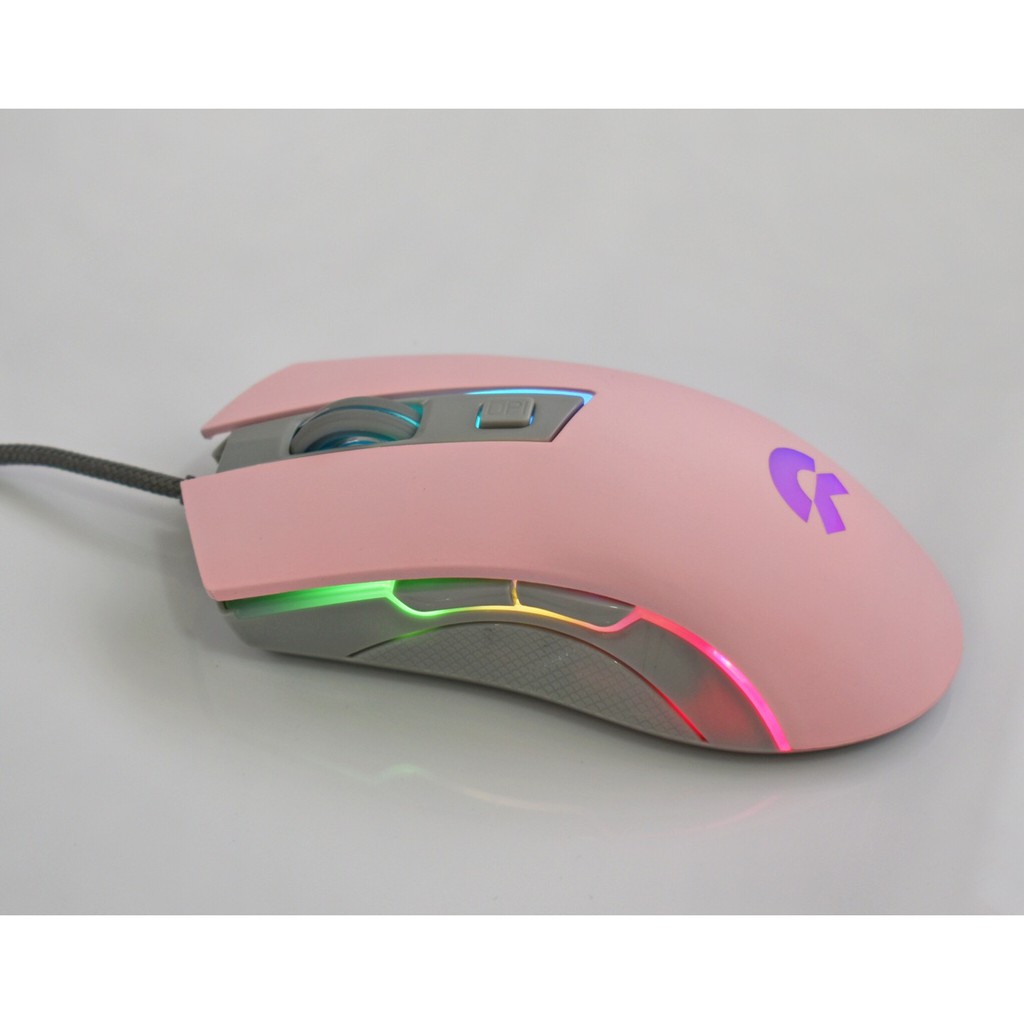 mouse G21/789 oker ergonomic gaming galaxy pink $ เม้าส์สำหรับเล่นเกม. ...