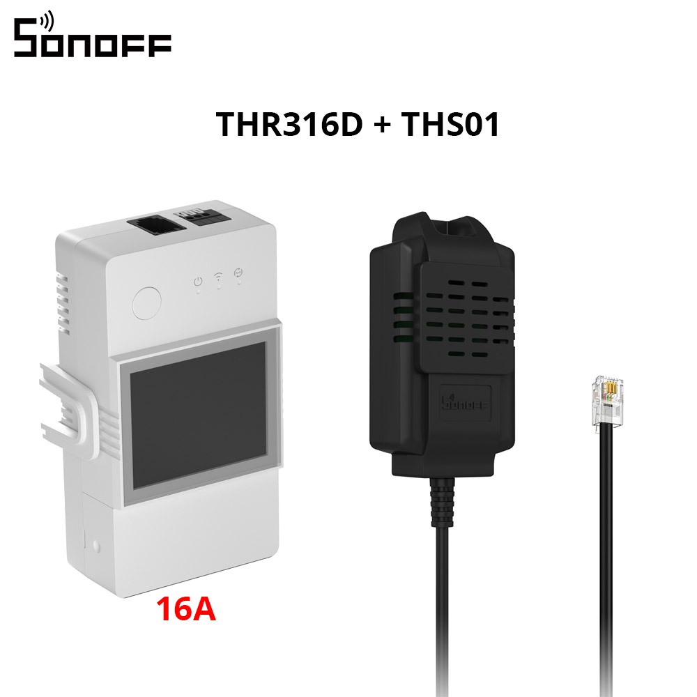 Sonoff Th Elite Th16 16A WiFi สวิตช์ตรวจสอบอุณหภูมิและความชื้น ทํางาน ...