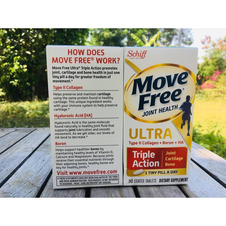 Move Free® Ultra Triple Action 30 Coated Tablets (Schiff) เม็ดเล็กแต่ ...