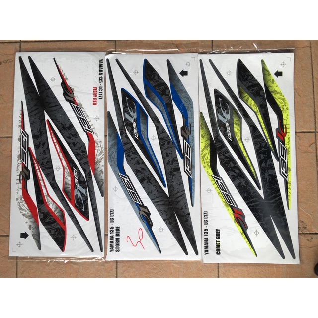 YAMAHA LC135 v6 body SET สติ๊กเกอร์ครอบชุดติด COVER SET LC 135 LCV6 ...