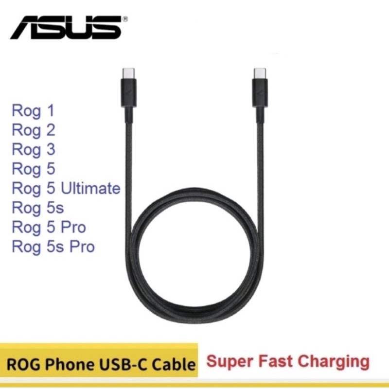 Asus ROG PD USB-C To C Cable รองรับ 65W Hypercharge Fast Charging ...