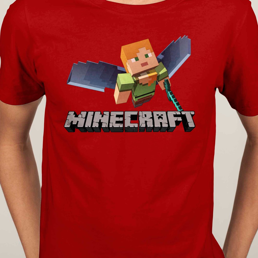 เสื้อคู่ เสื้อวันพีช เกม Minecraft เสื้อยืดคอกลมแขนสั้นผู้ชาย | เสื้อ ...