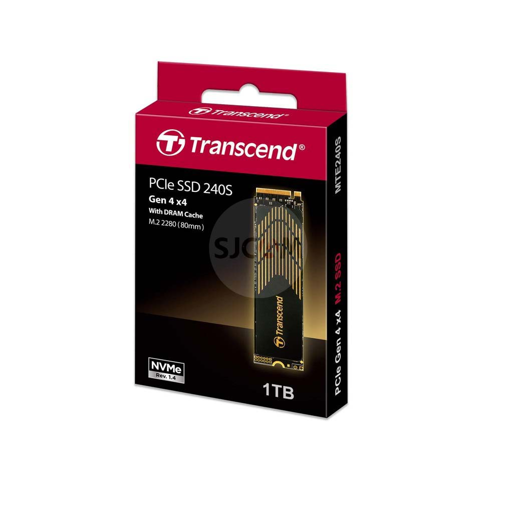 Transcend PCIe NVMe M.2 SSD 1TB Gen 4X4 * รับประกัน 5 ปี หรือ รับประกันไม่เกิน 1,700 TBW ...