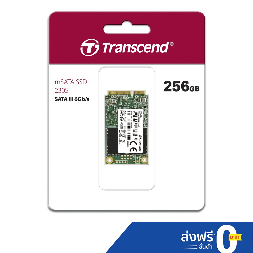 Transcend mSATA SSD 230S :256GB :MSA230S(R max 550 MB/s / W max 400 MB ...