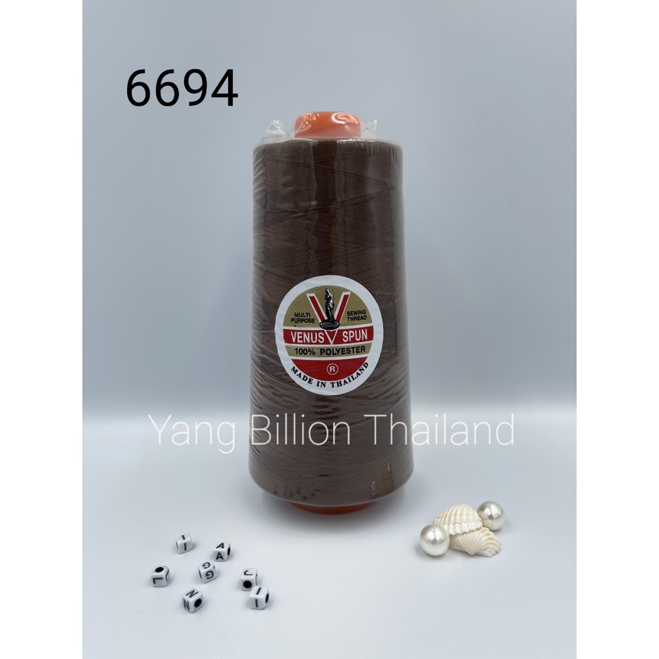 ด้ายเย็บผ้าวีนัส ด้ายหลอดใหญ่ ด้ายCMPเบอร์ 60 30/2 แกนส้ม 270g Venus ...