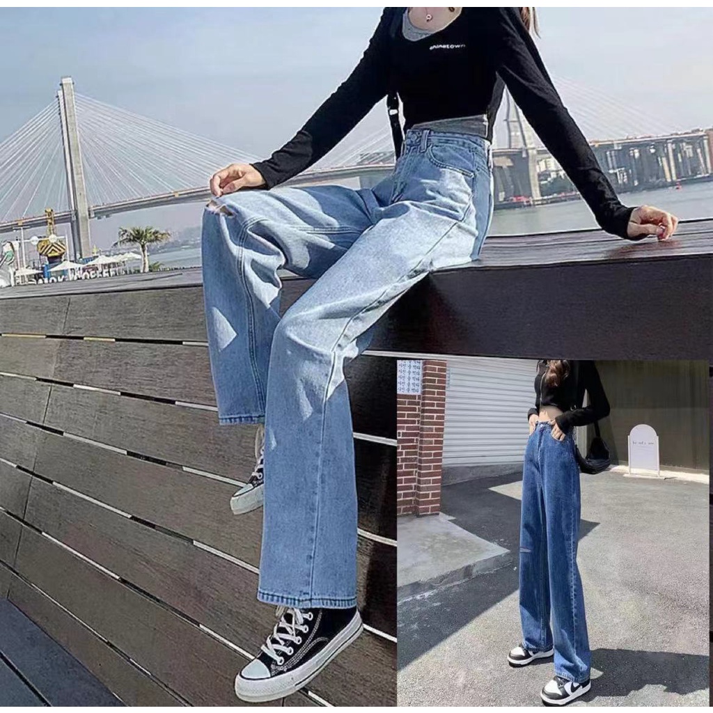 Queen jeans กางเกงยีนส์ขากว้างสีสันสดใสสวมใส่สบายเป็น ที่นิยมมาก ที่สุด ...