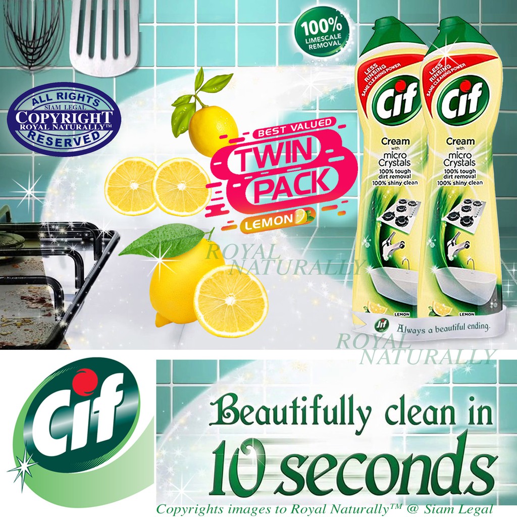 CIF Multi-Purpose Kitchen Cleaning Cream ครีมล้างครัวอเนกประสงค์ 500ml ...