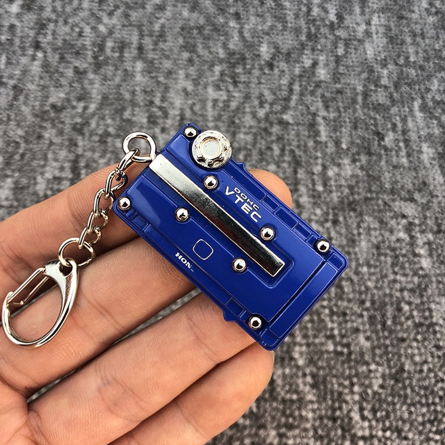 พวงกุญแจโลหะ JDM Vtec ฝาครอบวาล์วเครื่องยนต์ B16 สําหรับ Honda Civic EG ...