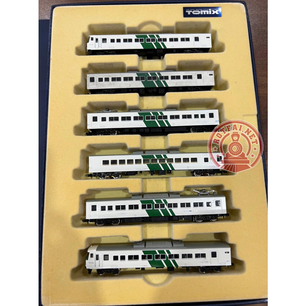 โมเดลรถไฟชุด 6 คัน n scale (พร้อมวิ่ง) Tomix 185 Series มือสอง (ทดสอบแล้ว) | Shopee Thailand