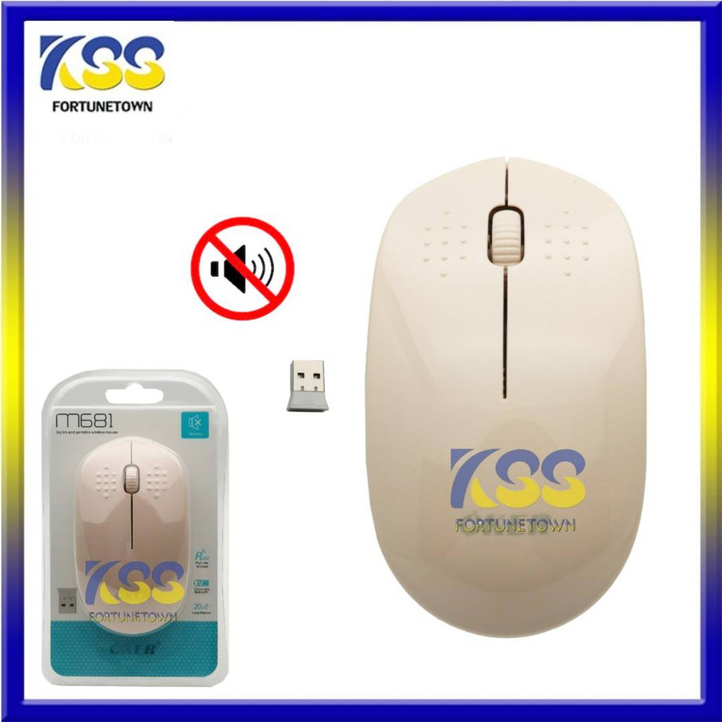Oker Mouse Wireless m681 Laser Silent keys เม้าส์ ไร้สาย 2.4GHz เลเซอร์ ...