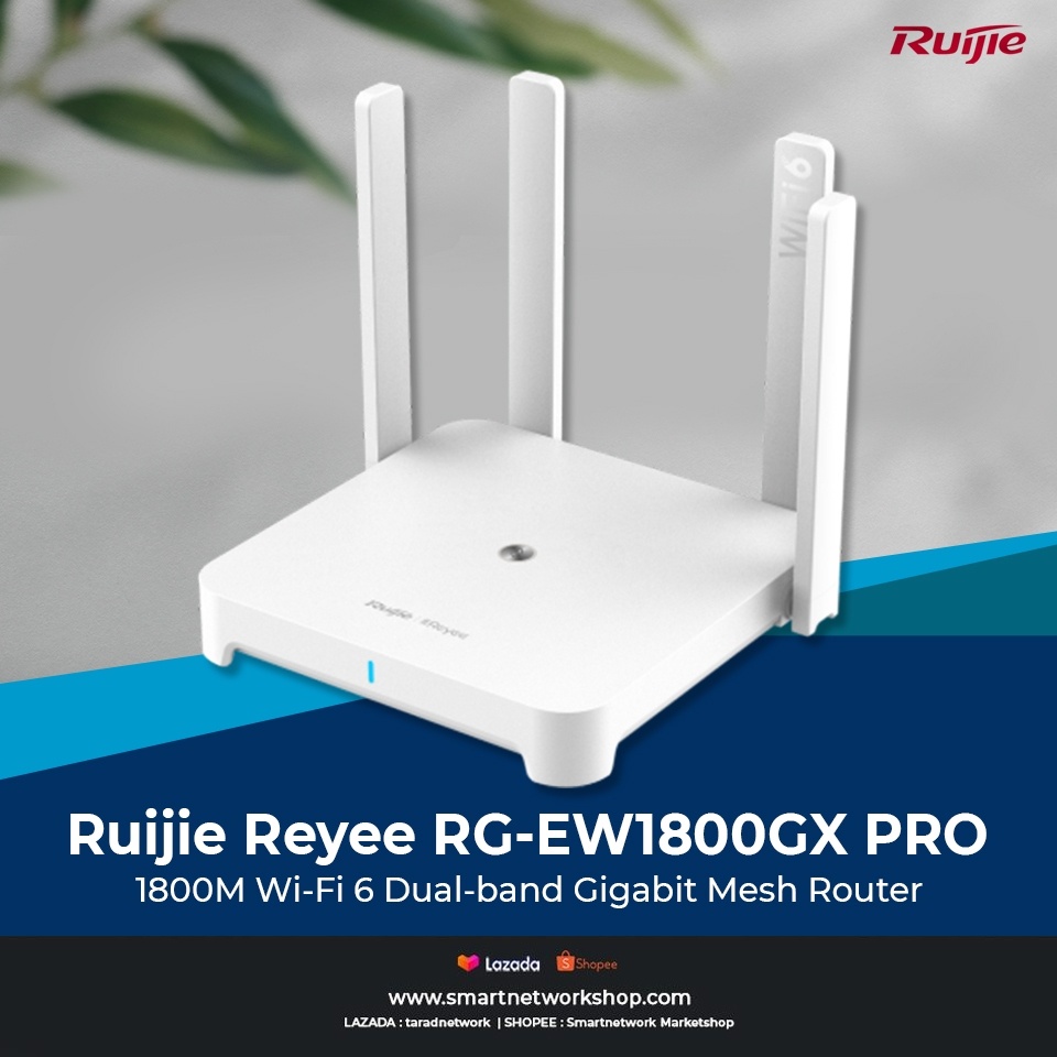 Ruijie Reyee (RG-EW1800GX PRO) 1800M Wi-Fi 6 Dual-band Gigabit Mesh ...
