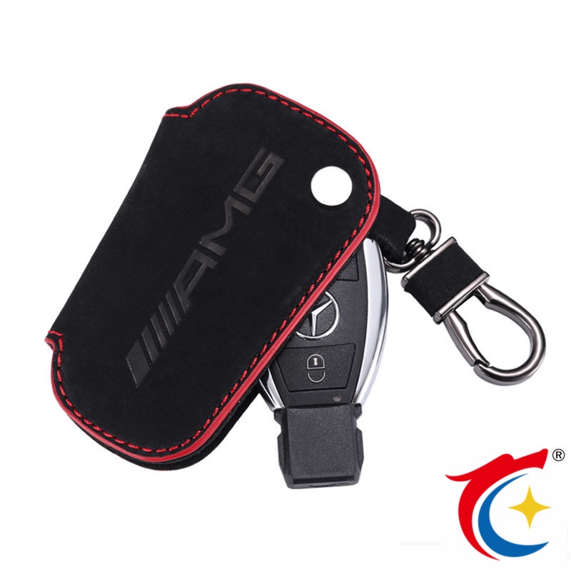 [ คลังสินค ้ าพร ้ อม ] Benz Key Cover หนังแท ้ คาร ์ บอนไฟเบอร ์ Key ...