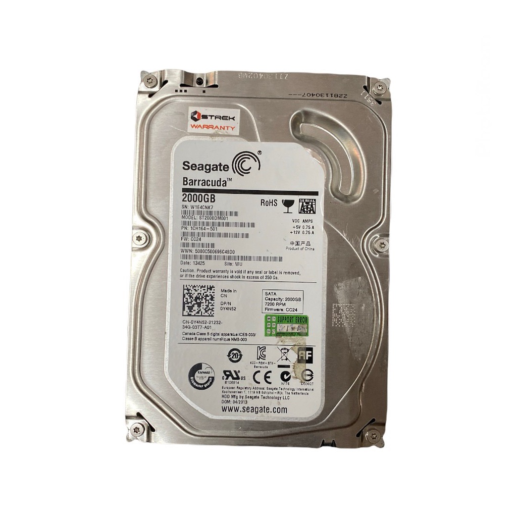 HDD (ฮาร์ดดิส) SEAGATE BARRACUDA 2000GB ฮาร์ดดิสก์ความจุ 2000GB สินค้า ...