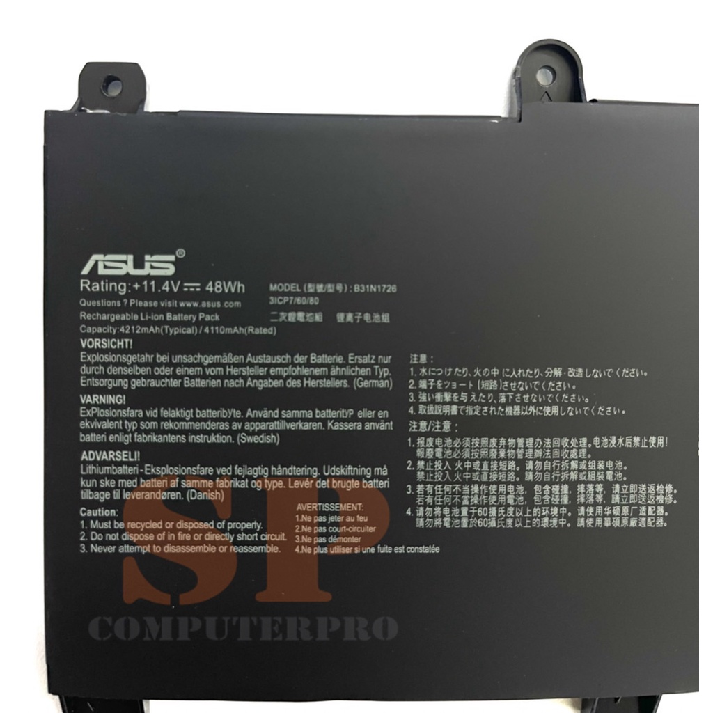 ASUS Battery แบตเตอรี่ของแท้ ASUS ROG Strix G15 G512 G512LI G531 G531GT ...