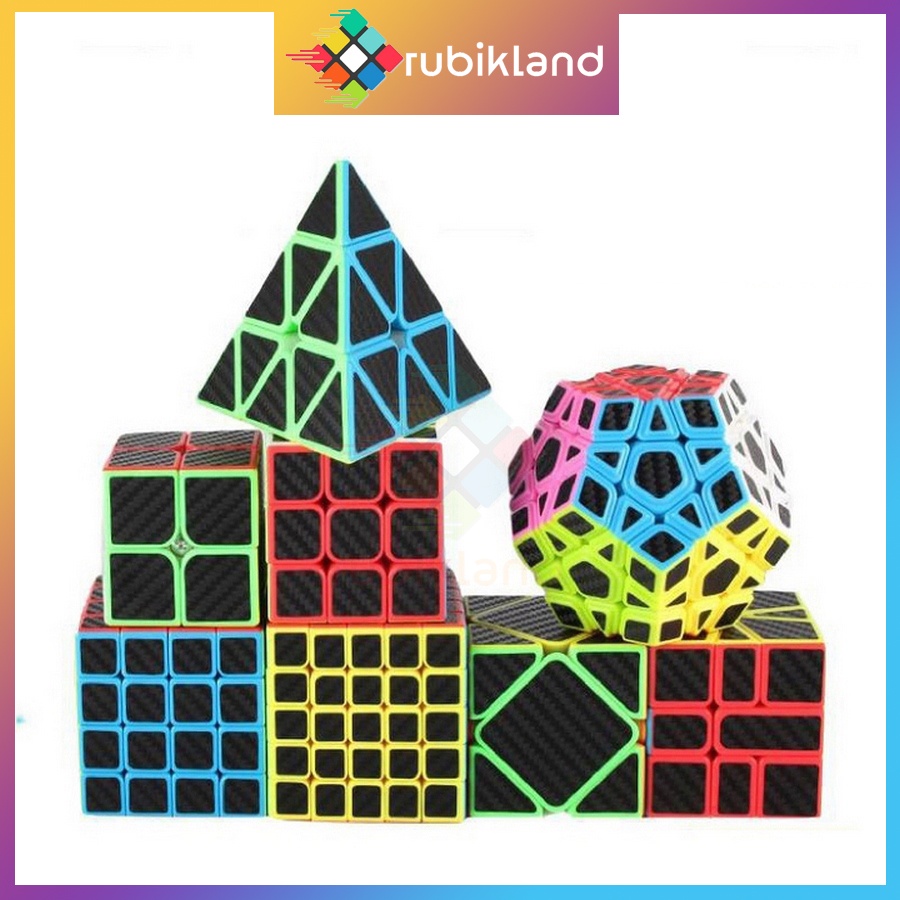 ชุด MoYu MeiLong Carbon Rubiks Cube 2x2 3x3 4x4 5x5 Pyraminx Rubic ของเล่นทางปัญญา - Rubik Land ...