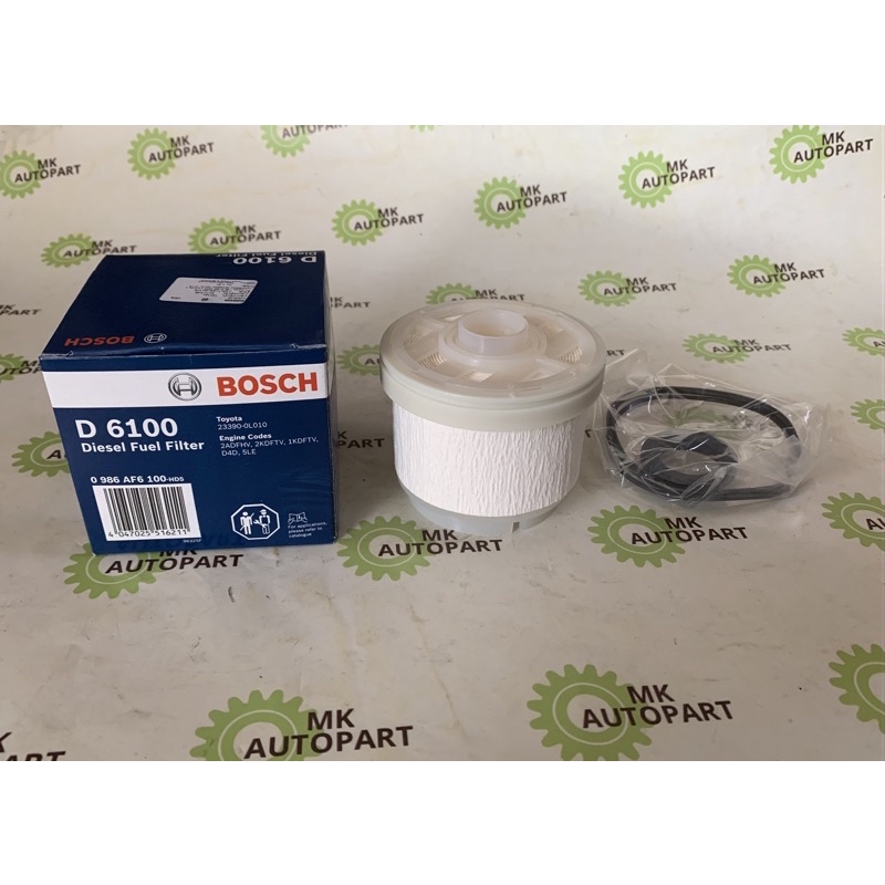 กรองโซล่า TOYOTA VIGO FORTUNER COMMUTER 1KD 2KD 23390-0L010 D6100 BOSCH ...