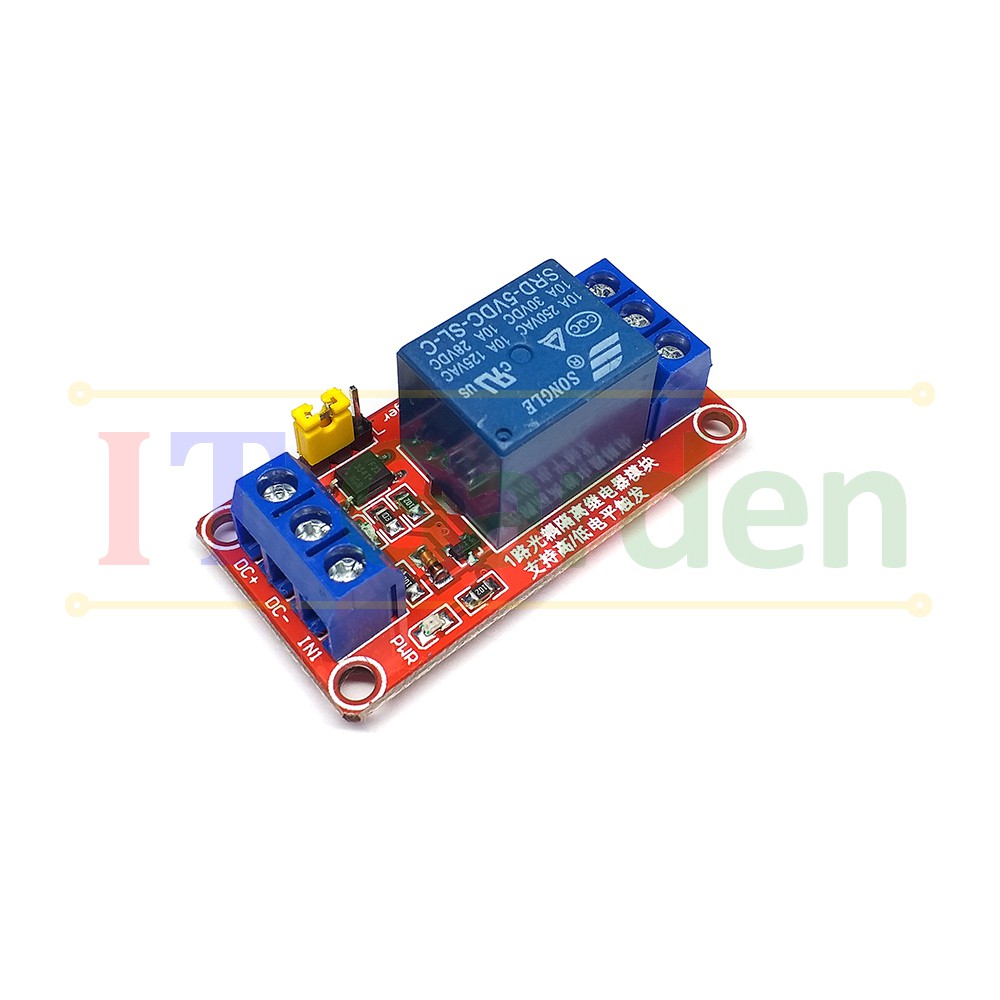โมดูลรีเลย์ - Module Relay 1 Channel DC 5V-12V Active Low/High Level ...