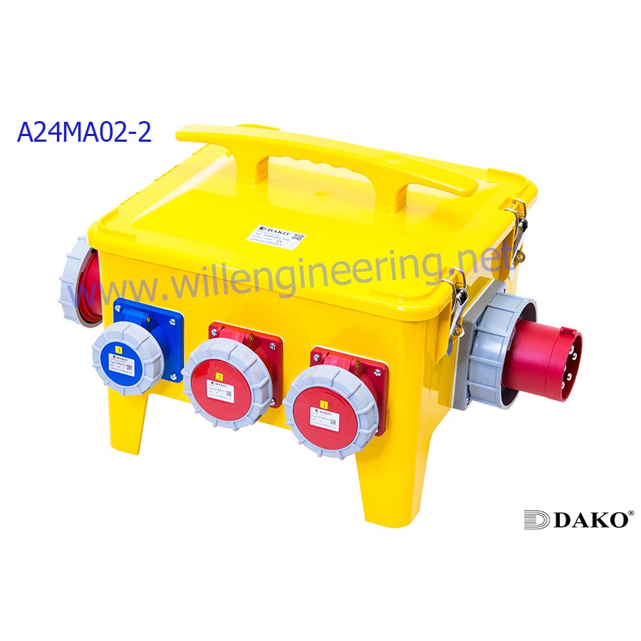 Dako Power Plug(เพาเวอร์ปลั๊ก) รุ่น A24MA02-2 63A 5Pin กล่องกระจายไฟ ...