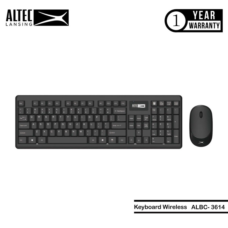 ALTEC Lansing KEYBOARD & MOUSE USB WIRELESSรุ่น ALB6314 | Shopee Thailand