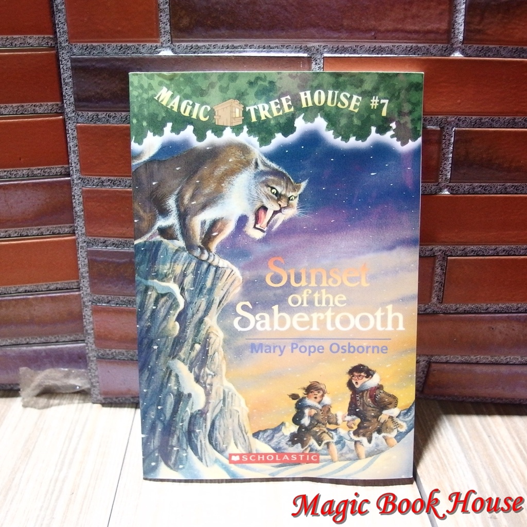 Sunset of the Sabertooth, Mary Pope Osborne : หนังสือ Chapter Book ปก ...