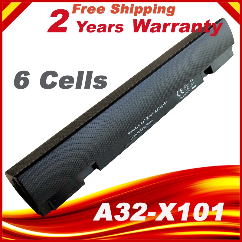 5200MAh 6เซลล์ A31-X101 A32-X101แบตเตอรี่แล็ปท็อปสำหรับ ASUS Eee PC X101CH X101 X101C X101H ...