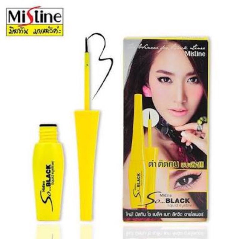 มีเก็บเงินปลายทาง.Mistine So Black Matte Liquid Eyeliner[4.5กรัม] มิสทิน โซ แบล็ค แมท ลิควิด อาย ...