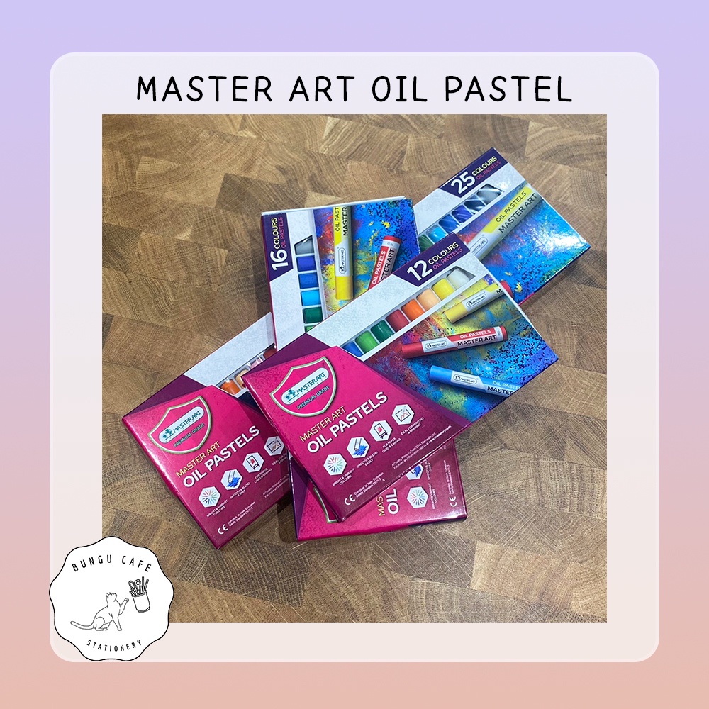 Master Art Oil Pastels 12-25 Colors // มาสเตอร์ อาร์ต สีชอล์คน้ำมัน ...
