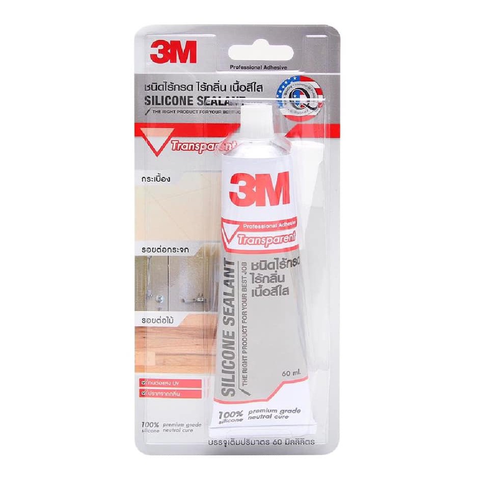 3M กาวซิลิโคนชนิดไร้กรด 3M 60 มล. สีใส | Shopee Thailand