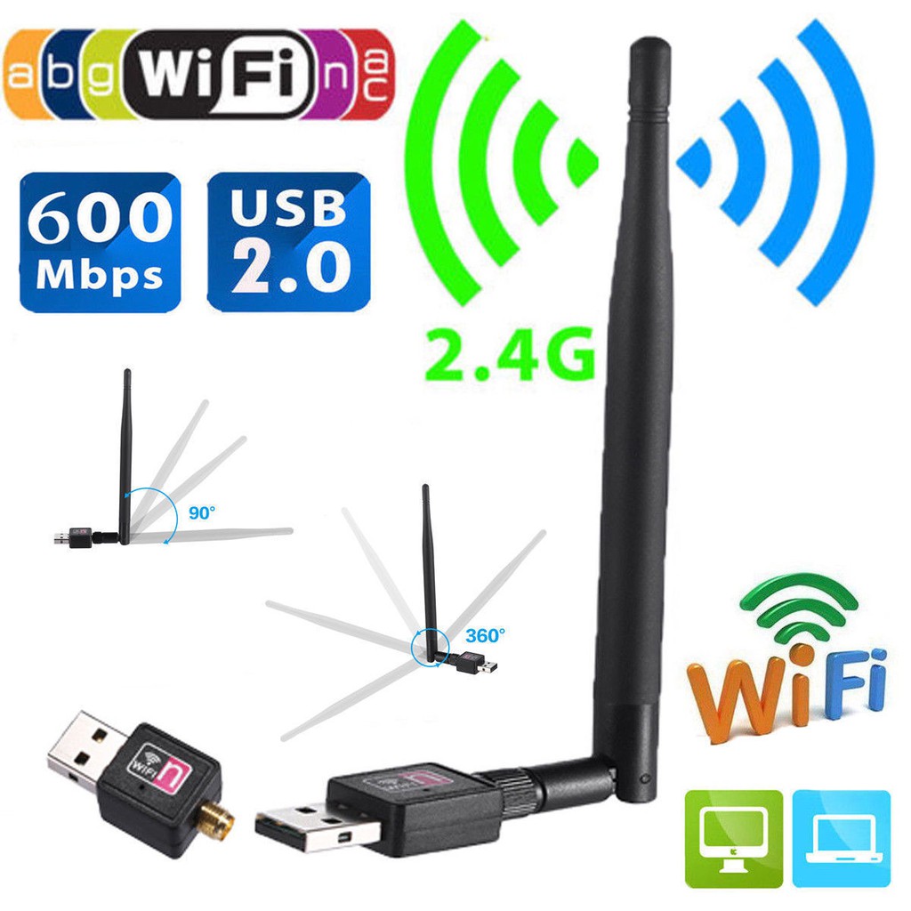 พร้อมส่ง เสาแรง ตัวรับ ตัวดูด วายฟาย 600Mbps USB WiFi Wireless Window Linux IOS | Shopee Thailand