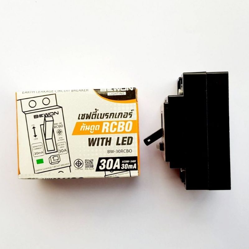 BEWON เบรกเกอร์ RCBO กันดูด กันช็อต กันไฟเกิน 2P 30A | Shopee Thailand