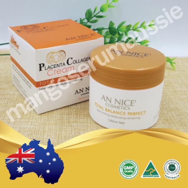 🇦🇺ครีมรกแกะAN Nice’Placenta Collagenสูตรพิเศษหน้าขาวกระจ่างใส expire:07 ...