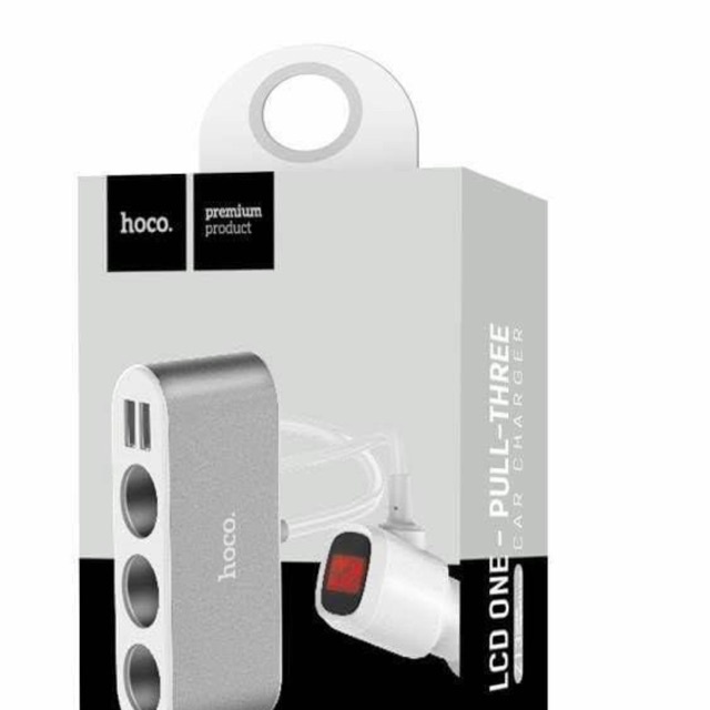 Hoco Car Charger Z13 ช่องขยายจุดบุหรี่ภายในรถยนต์ พร้อมบอกค่า ...