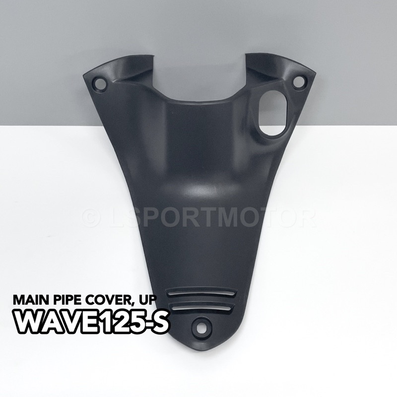 Honda WAVE125-S MAIN PIPE COVER, UPPER (MATTE BLACK) 64320-KPH-700 ...