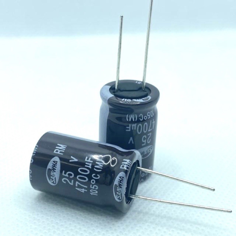 [จำนวน 5 ตัว] Capacitor ค่า 4700uF 25V. ยี่ห้อ SAMWHA ของแท้ | Shopee ...