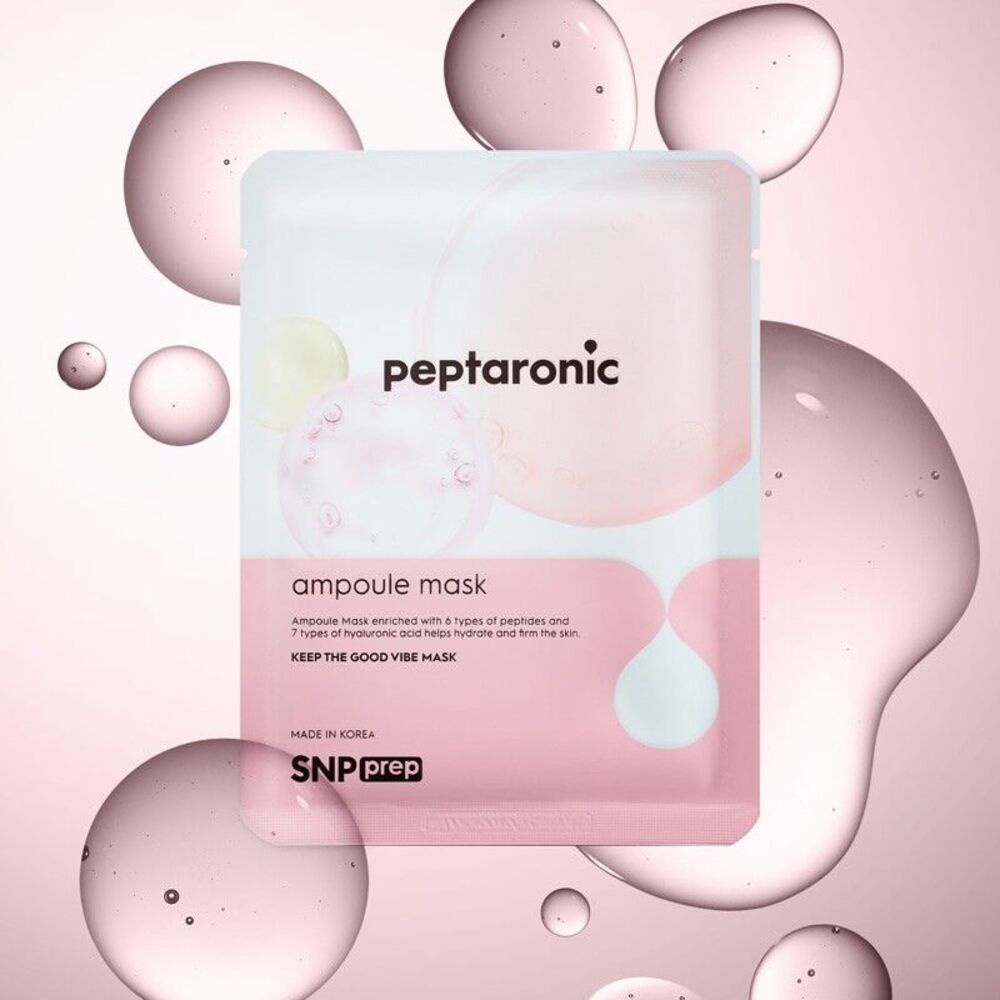 SNP Ampoule Mask เอสเอ็นพี แผ่นมาสก์บำรุงผิวหน้า 25ml (Peptaronic ...