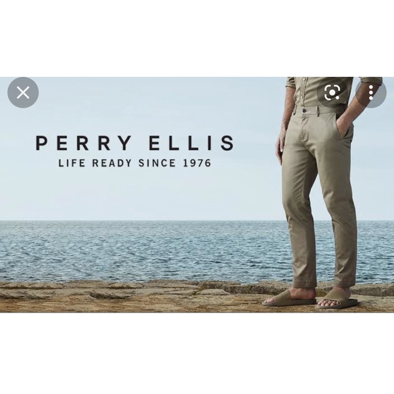 PERRY ELLIS PANTS Slim Fit กางแกงสแล็ค ผู้ชาย เพอรรี่ เอลลีส ของใหม่แท้ ...