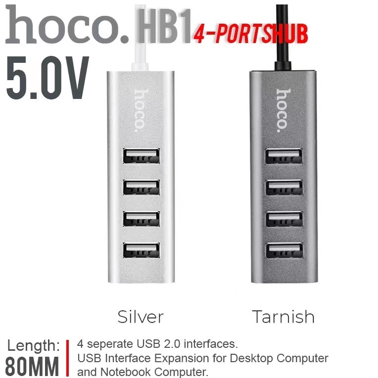 Hoco HB1 Ports HUB อุปกรณ์เพิ่มช่อง USB ใช้งานง่าย สินค้าของแท้100% ...