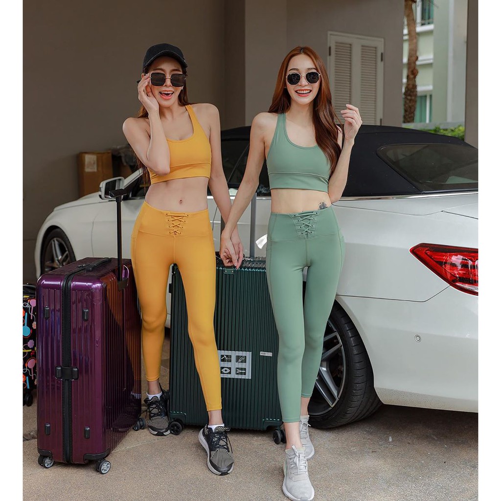 Yellow green set (S,M,L) | Shopee Thailand