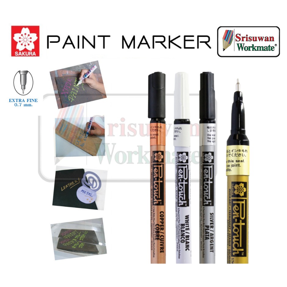 ปากกาเพ้นท์ SAKURA PAINT MARKER ปากกาเขียนรองเท้า เขียนเหล็ก ยาง เพ้นท์ ...