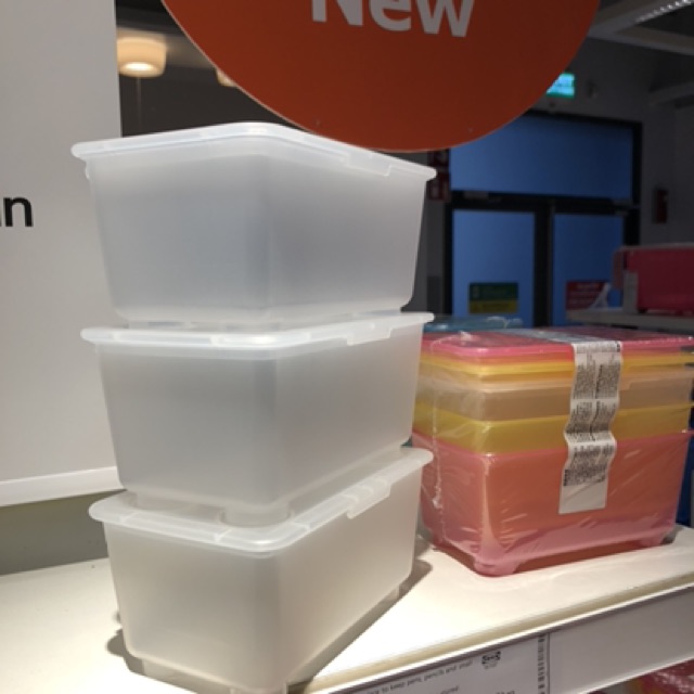 พร้อมส่ง🔥 IKEA อีเกียกล่องพลาสติก กล่องใสมีฝาปิด กล่องใส Happa.bkk ...