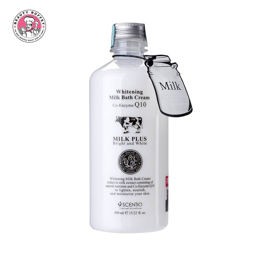 โปรซื้อ1แถม1 Beauty Buffet Scentio Milk Plus Whitening Q10 Bath Cream | Shopee Thailand