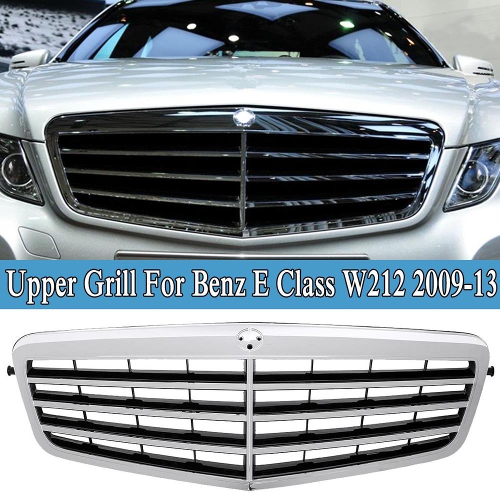 กระจังหน้ารถยนต์โครเมี่ยมโครเมี่ยมสําหรับ Mercedes Sedan W212 E-Class E200 E260L E280L E300L ...
