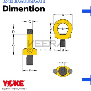 พร้อมส่ง‼️ ขนาด M24 รับน้ำหนักได้ 3.2 ตัน รุ่น 8-291K Key Eye Point อาย ...